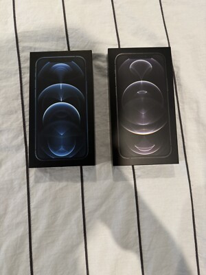 2 Apple iPhone 12 Pro BOX ONLY Includes USB-C to Lightning Cable And ...