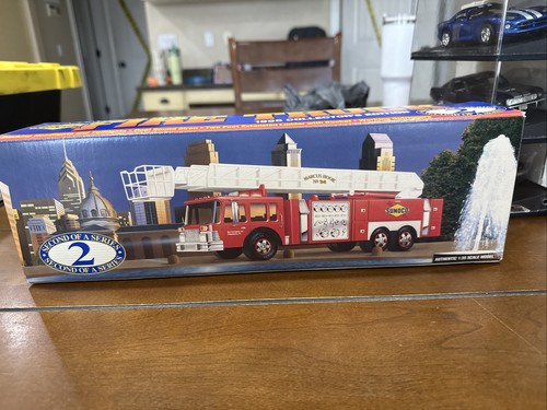 1995 Sunoco Aerial Tower Fire Truck Collectible Toy New In Box Free ...