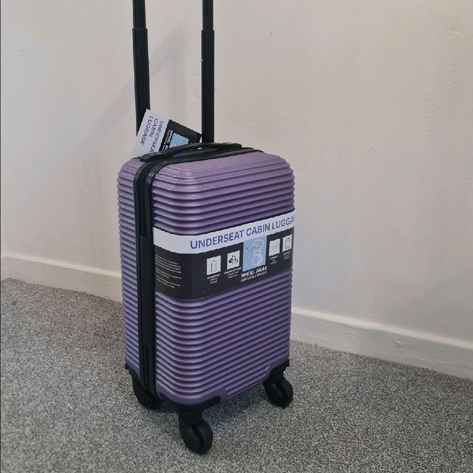 Ryanair Approved 40x25cm Cabin Suitcase – Removable Wheels Underseat ...