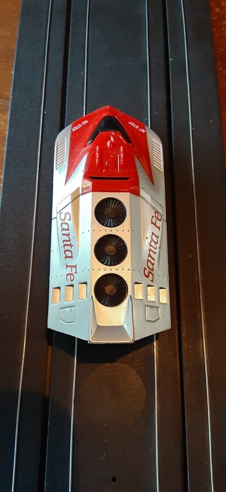 Vintage Ho Slot car Tyco Powered Santa Fe Train With Tyco 440X2 Chassis ...