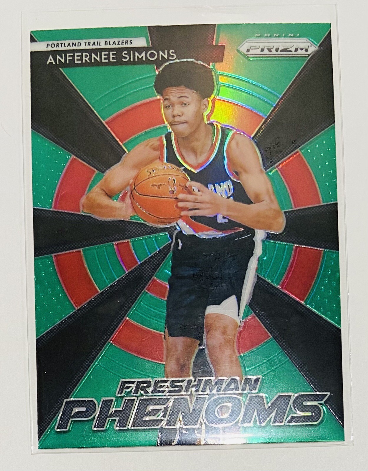 2018-19 Panini Prizm Green Freshman Phenoms Anfernee Simons Rookie RC ...