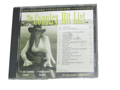 COUNTRY HIT LIST on screen lyrics Karaoke CD + G (case-7) | eBay
