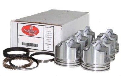 Enginetech Piston & Ring Kit Ford 302 1977-1992 Flat Top Pistons .060 ...