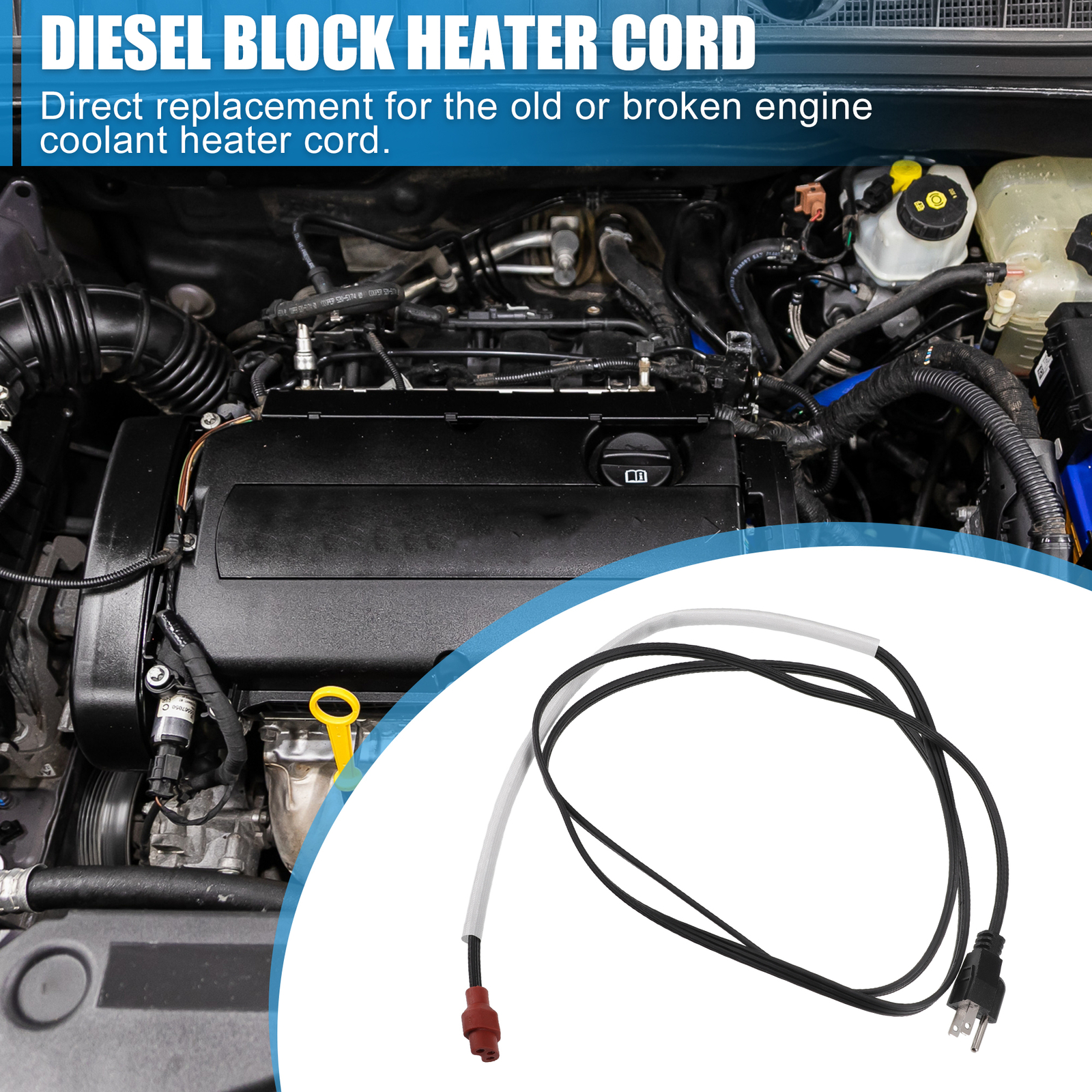 Piece of 1 Engine Block Heater Cord for Chevy for GMC 2500 3500 No ...