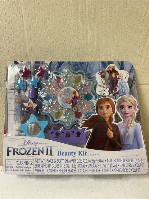 2x Disney Frozen Makeup Set Elsa Anna Cosmetic Beauty Kit W/ Shimmer ...