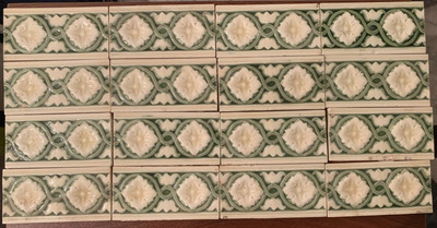 Rare Tiles Antique Vintage Art Nouveau 6x3 Inch Border Tiles Majolica ...