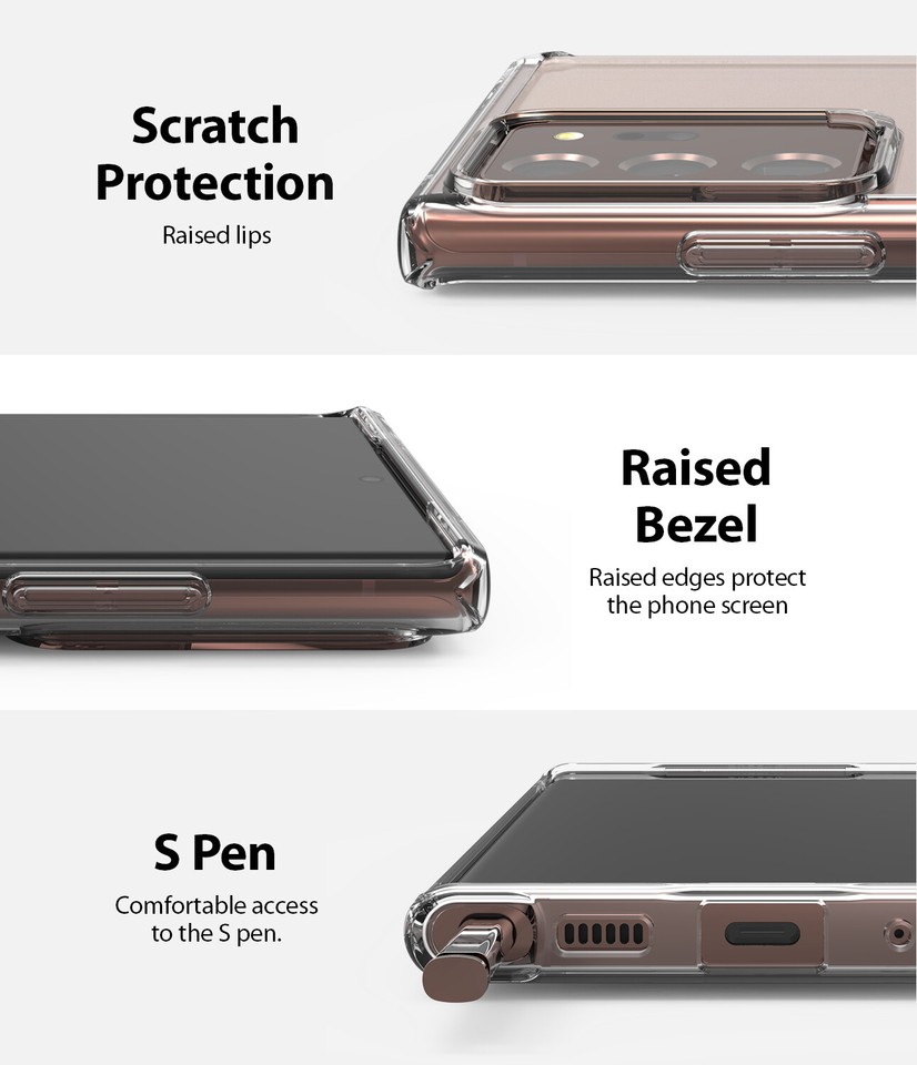 For Samsung Galaxy Note 20 / Note 20 Ultra Case | Ringke [FUSION] Clear ...
