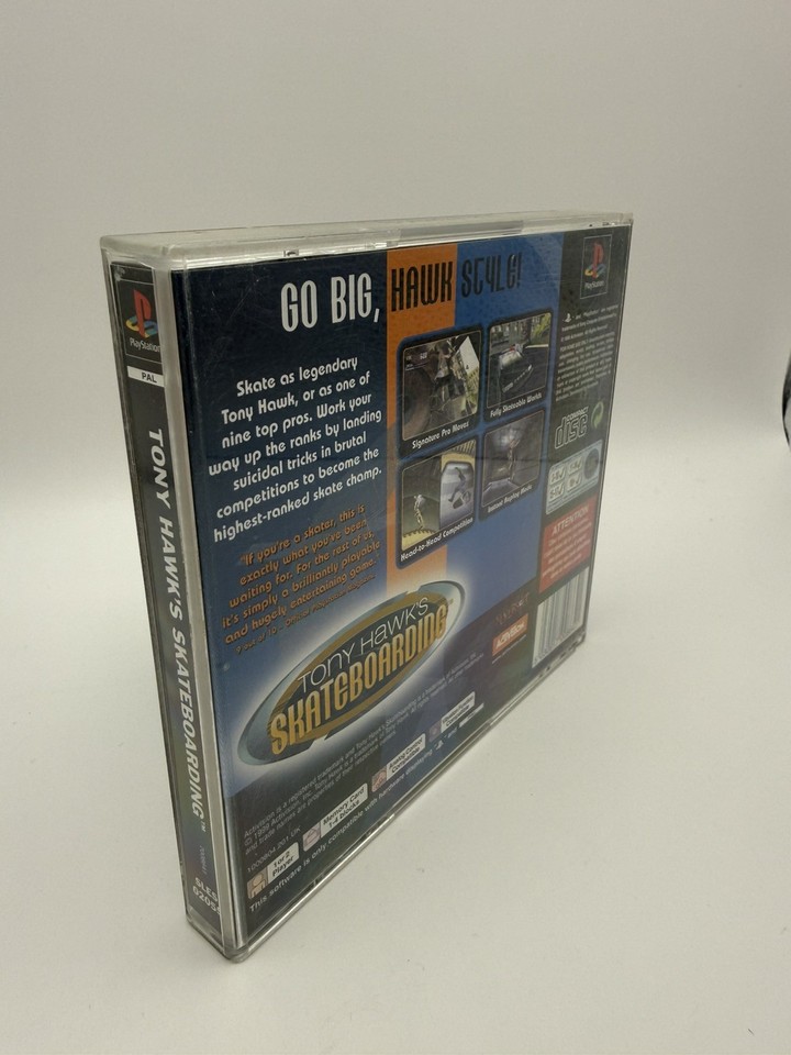 Tony Hawk's Skateboarding 1 Sony PS1 PlayStation 1 with Manual Tested ...