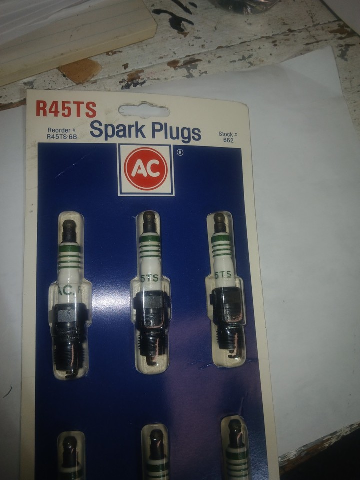 Vintage AC-DELCO Spark Plugs Pack Set of 6 # R43TS NEW OLD STOCK | eBay