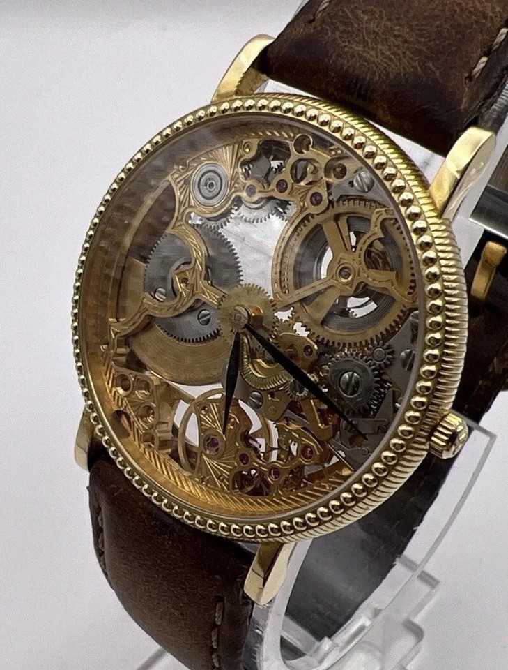 UNIVERSAL GENEVE 18K Gold Classic Skelton 151.11.662 Men | eBay