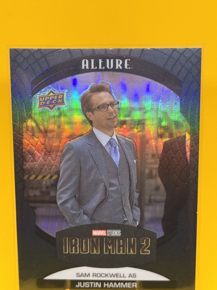2022 Marvel Allure Justin Hammer Black Rainbow Prizm #5 – Iron Man ...