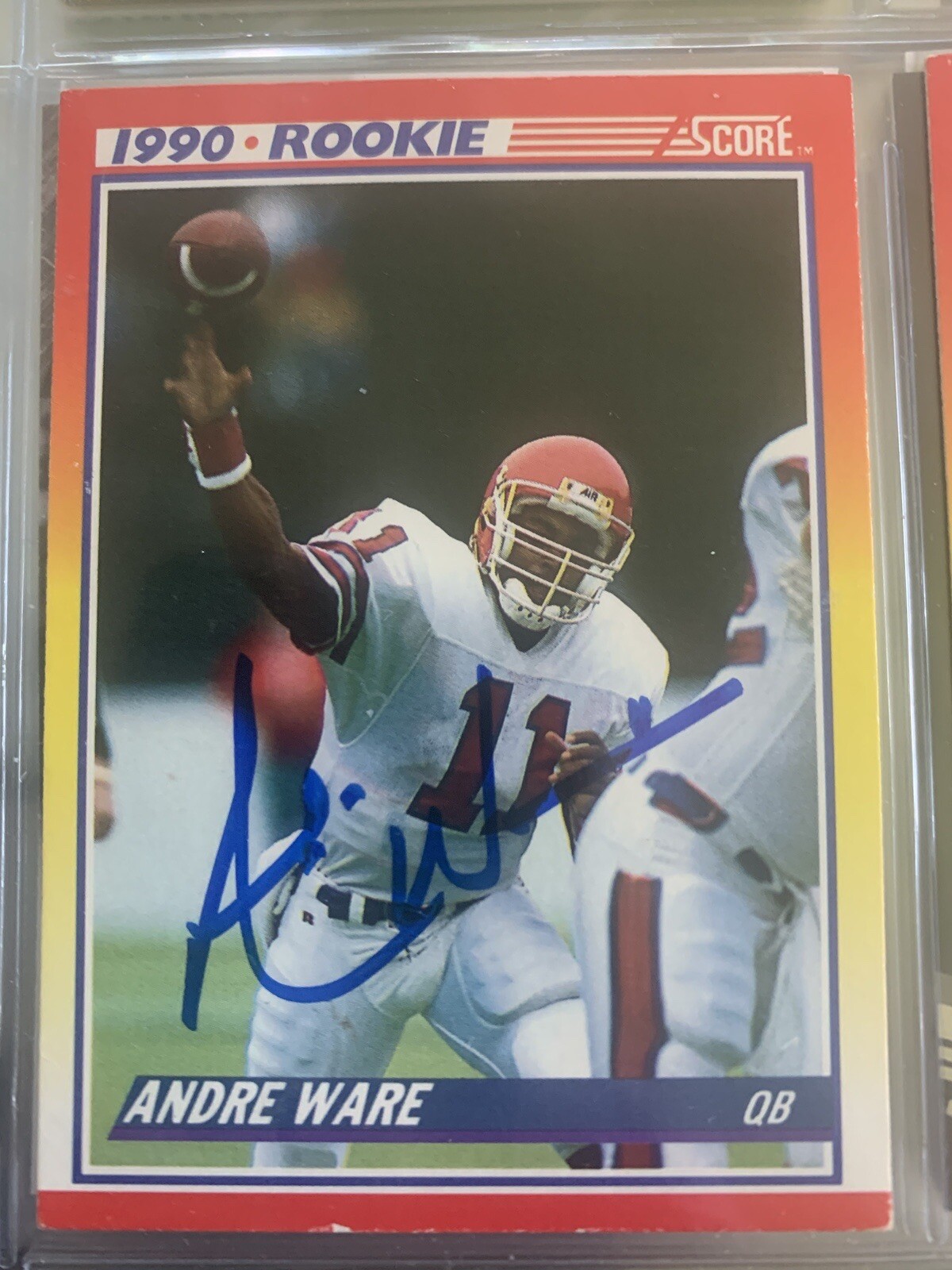 3 Andre Ware football cards. 1 card autographed | eBay