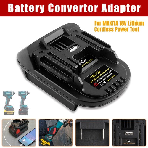 USB Battery Adapter Converter for Dewalt 20V Milwaukee 18V Convert to ...