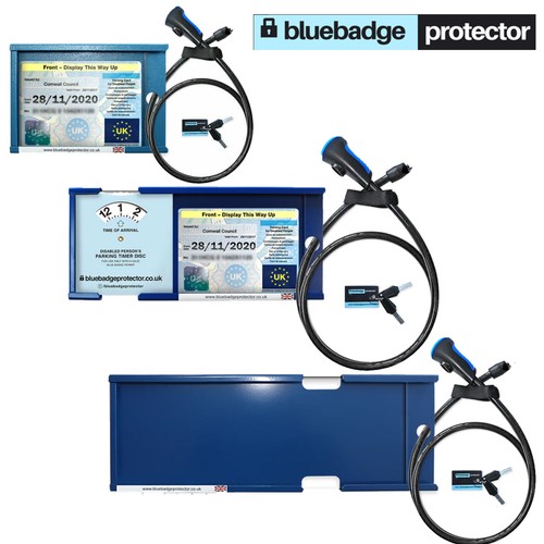 Blue Badge Protector Disabled Holder 3 SIZES Anti Theft Security Holder ...