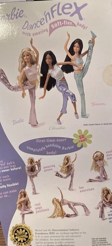 Barbie Dance 'n Flex Doll Bendable Body Mattel & Ages 3 and up 2002 for ...