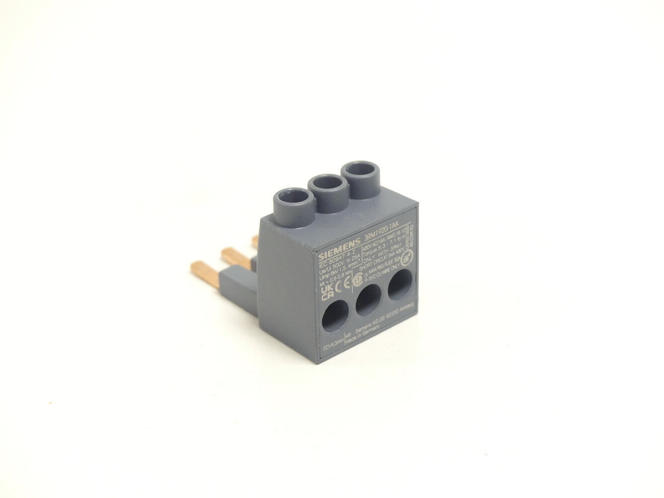 Siemens 3RM1920-1AA 3-Phasen Einspeiseklemme für Motorstarter ...