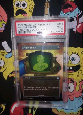 MTG Arcane Signet Vault Boy Borderless Universes Beyond: Fallout PSA 9 ...