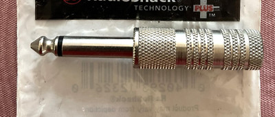 1/4" Phone Plug all metal for Guitar, Instrument, Speaker, headphone ...