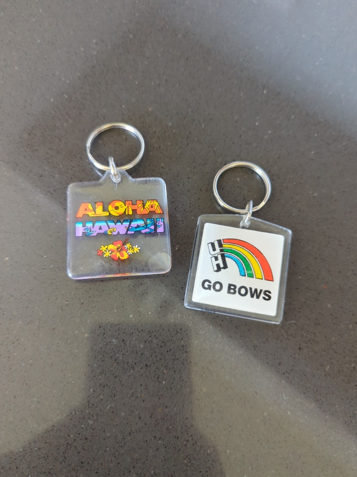 Vintage Hawaii Keychains Set Of 2 Rainbow Retro 80s 90s C107 | eBay