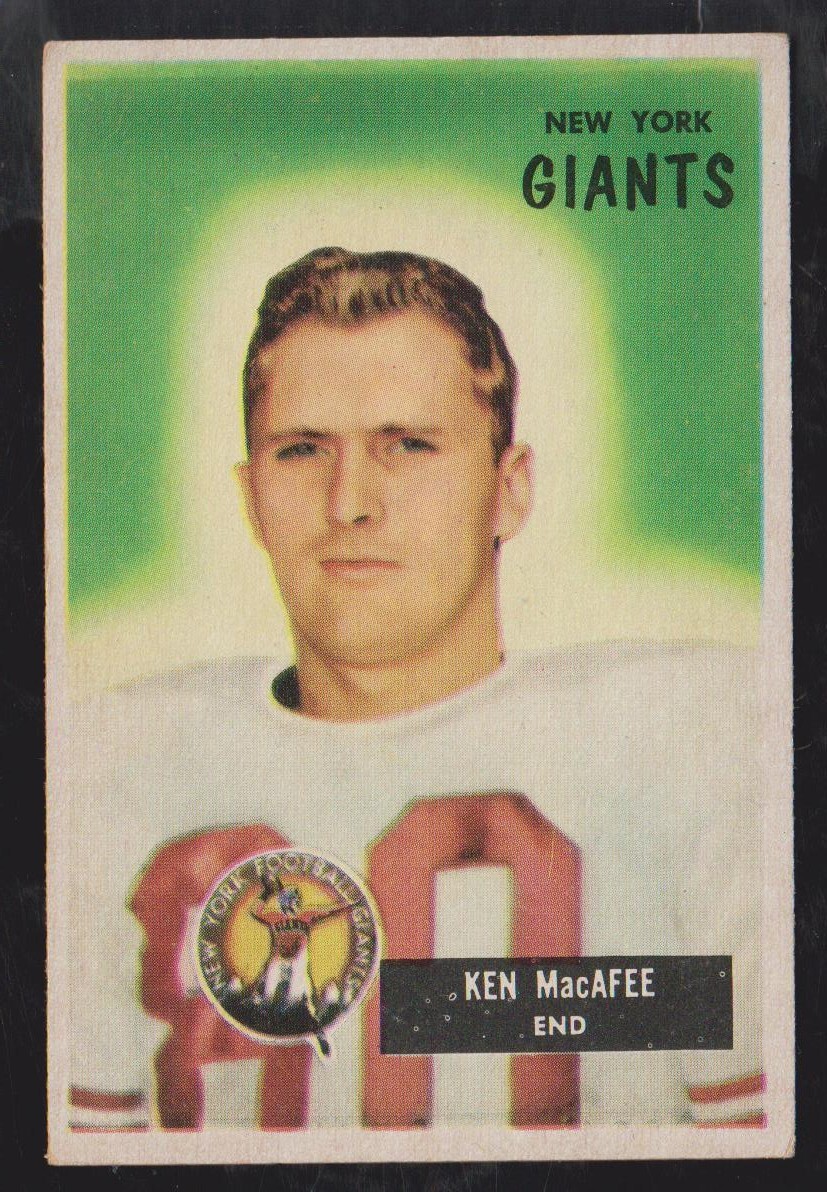 1955 BOWMAN FOOTBALL #60 KEN MACAFEE NM SHARP ** FREE SHIPPING ** | eBay