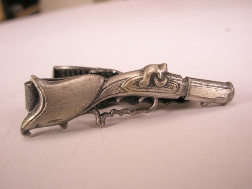 Blunderbuss Pistol Vintage Tie Bar Clip dragon musketoon flint wheel ...