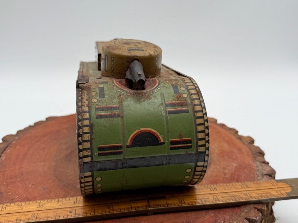 Vintage Marxs Windup Tin Litho Dough Boy Pop Up Tank circa 1930s--no ...