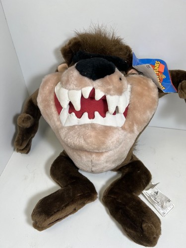 Vintage 1998 Tazmanian Devil Large Taz Plush Big Stuffed Animal Ace ...
