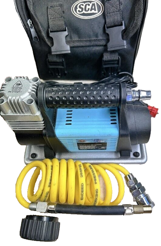 SCA 12V Thunder Tyre Inflator, Air Hose with Gauge, 100 Psi, 12V DC ...