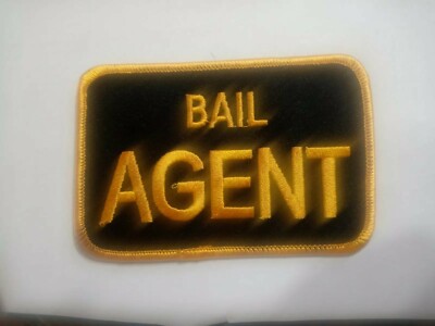 Patch BAIL AGENT 4" x 3" | eBay