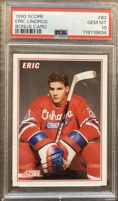 Eric Lindros 1990 Score Rookie Card #B2 Bonus Card PSA 10 GEM MINT | eBay
