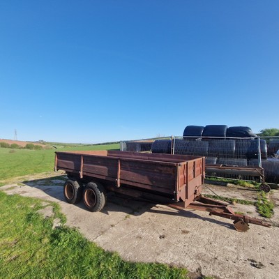 Teagle Titan 7 Ton Tipping Trailer Dropside Bale Flat Tractor Dump ...