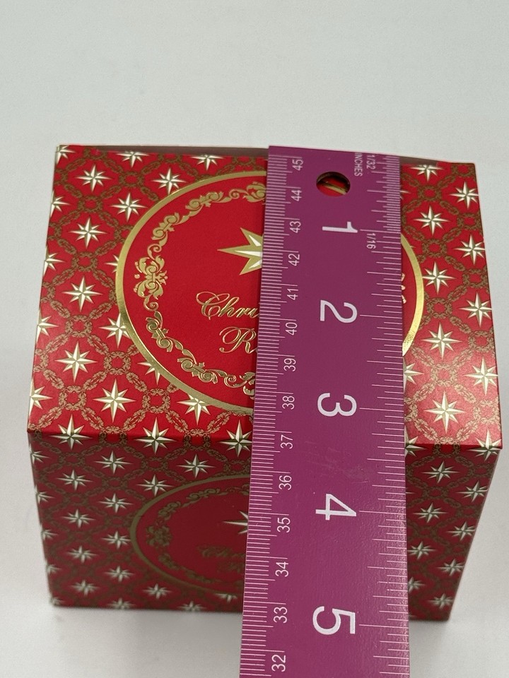 Lot of 6 Christopher Radko Ornament Gift Boxes Red Gold Holiday Storage ...