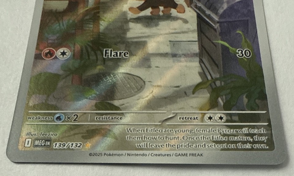 Pokemon Litleo 139/132 2025 Mega Evolution Illustration Rare NM/M | eBay
