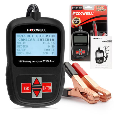 FOXWELL BT100 Pro 12V Car Battery Load Tester Battery Analyzer Tool 100 ...