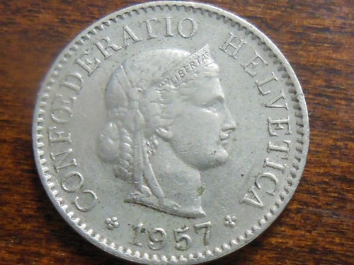 1957-B Swiss Five (5) Rappen Coin | eBay