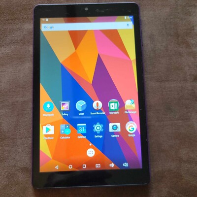NuVision 8" Tablet TM800A620M 16GB Purple Android Tablet - #20241107305 ...