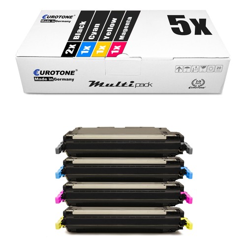 5x Toner f r HP Color LaserJet 2700 3000 DN N DTN Q7560A-63A CMYK ...
