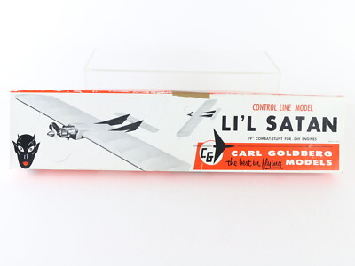 FOR PARTS Control Line Model Li'l Satan 19" Combat Stunt Plane Carl ...