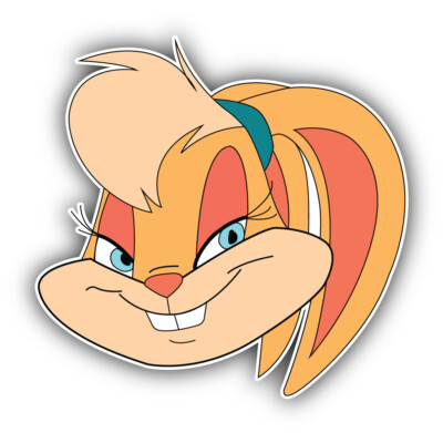 Looney Tunes Cartoon Lola Bunny Sticker Bumper Decal - ''SIZES'' | eBay UK