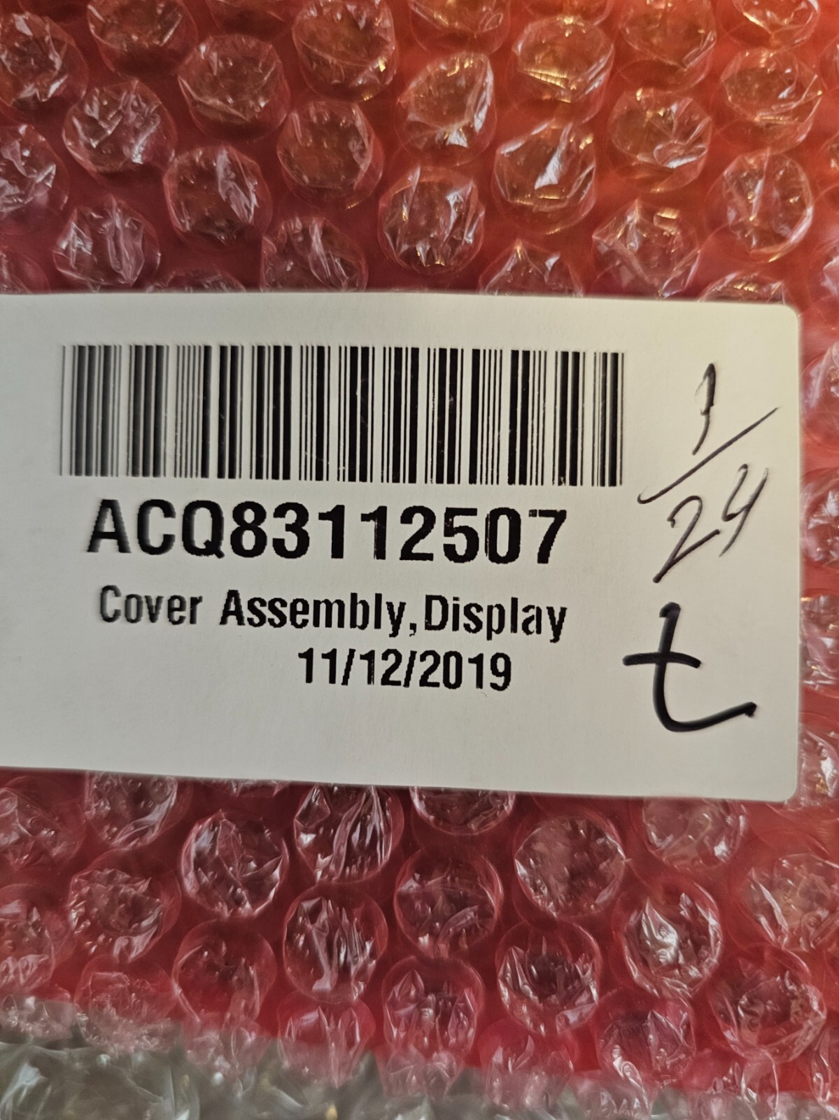 ACQ83112507 LG COVER ASSEMBLY DISPLAY | eBay