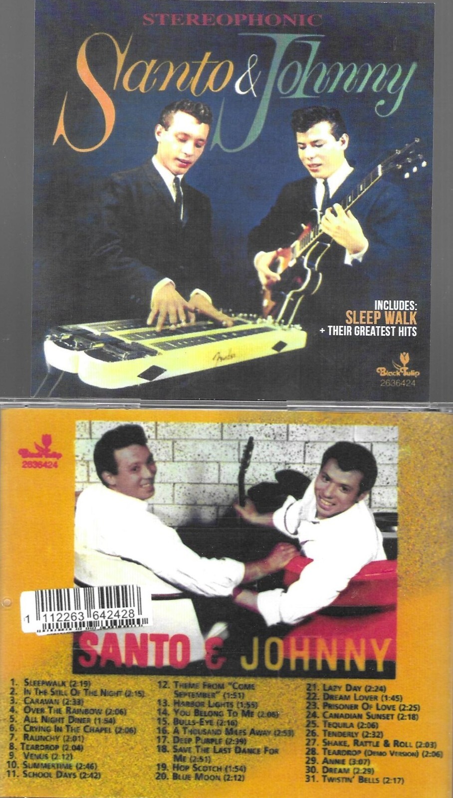 Sleepwalk Santo And Johnny Album Cover