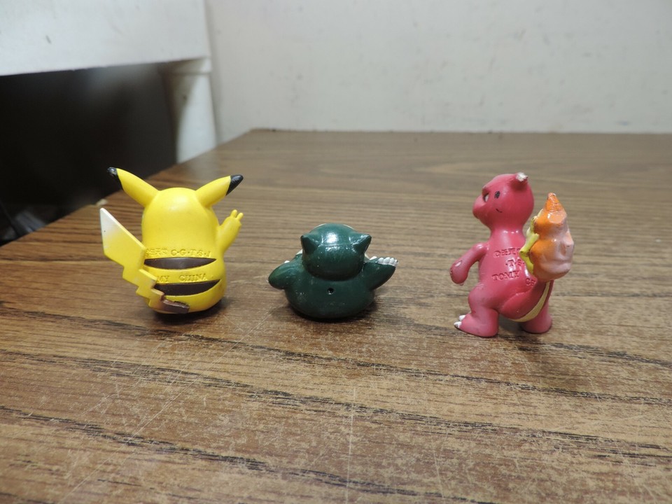 3 stamped Tomy solid plastic Pokemon figures | eBay
