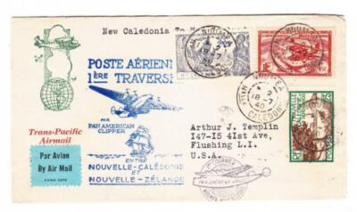 New Caledonia Sc#216,#C2,#143-TRANSPACIFIC CLIPPER-NEW ZEALAND | eBay