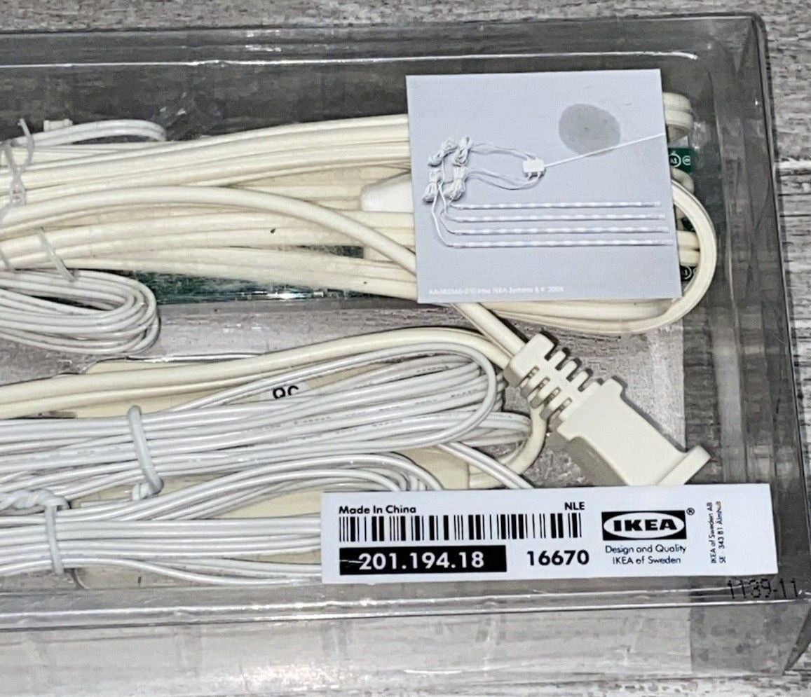 Ikea DIODER 4 Piece LED Light Strips White 201.194.18 16670 Open Box | eBay