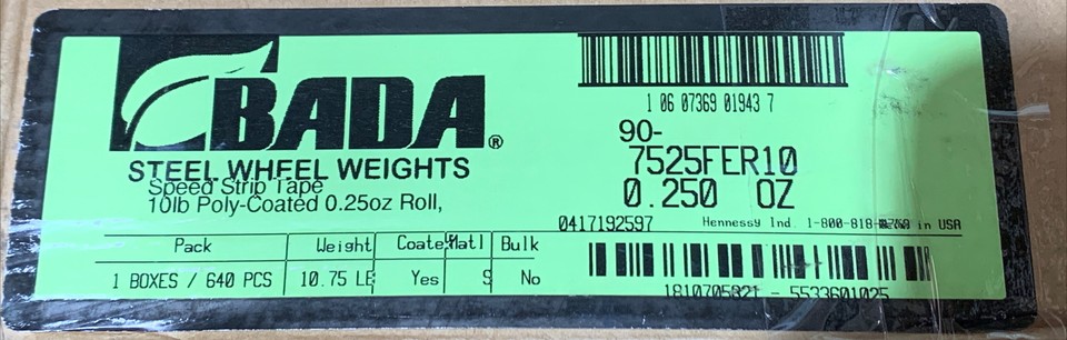 BADA Steel Wheel Weights 10lb 640pcs | eBay