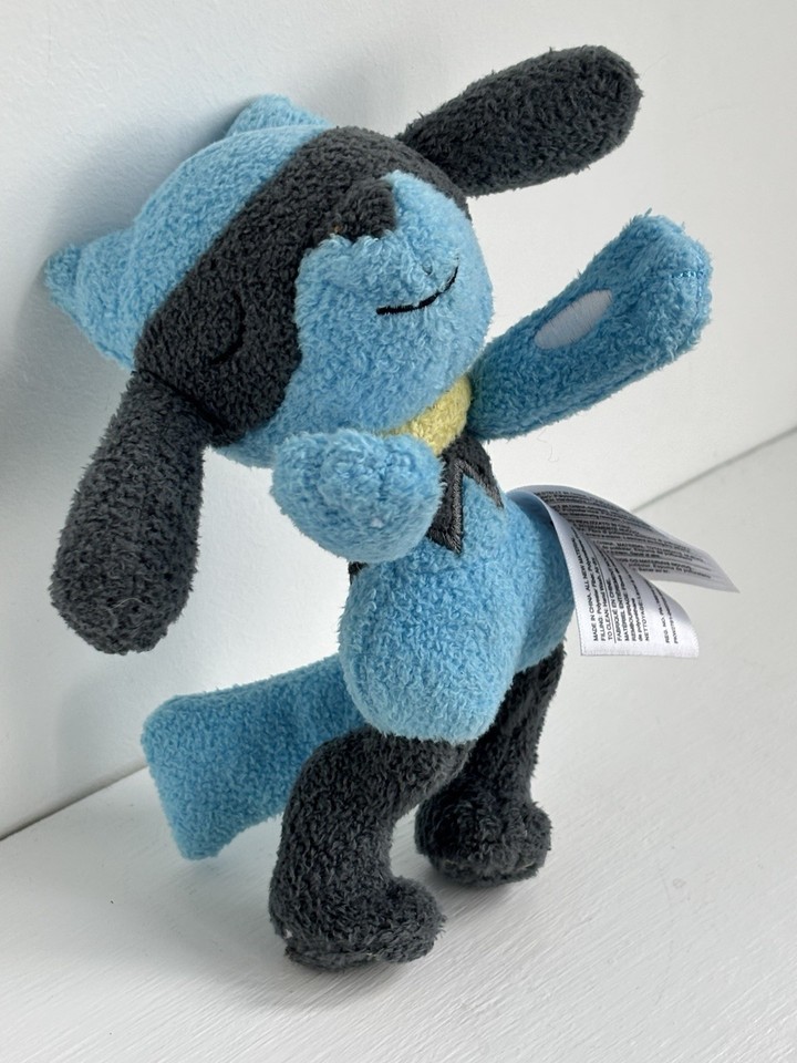Riolu Pokémon Sleeping Plush Soft 7” Cuddly toy VGC | eBay UK