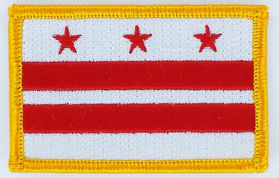 WASHINGTON DC AMERICAN USA FLAG PATCHES PATCH BADGE IRON ON NEW ...