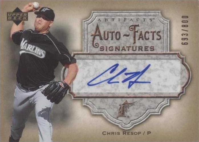 2006 Upper Deck Artifacts - Auto-Facts Chris Resop #AF-RE /800 (AU) for ...