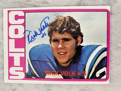Rick Volk signed BALTIMORE COLTS card 1972 Topps | eBay