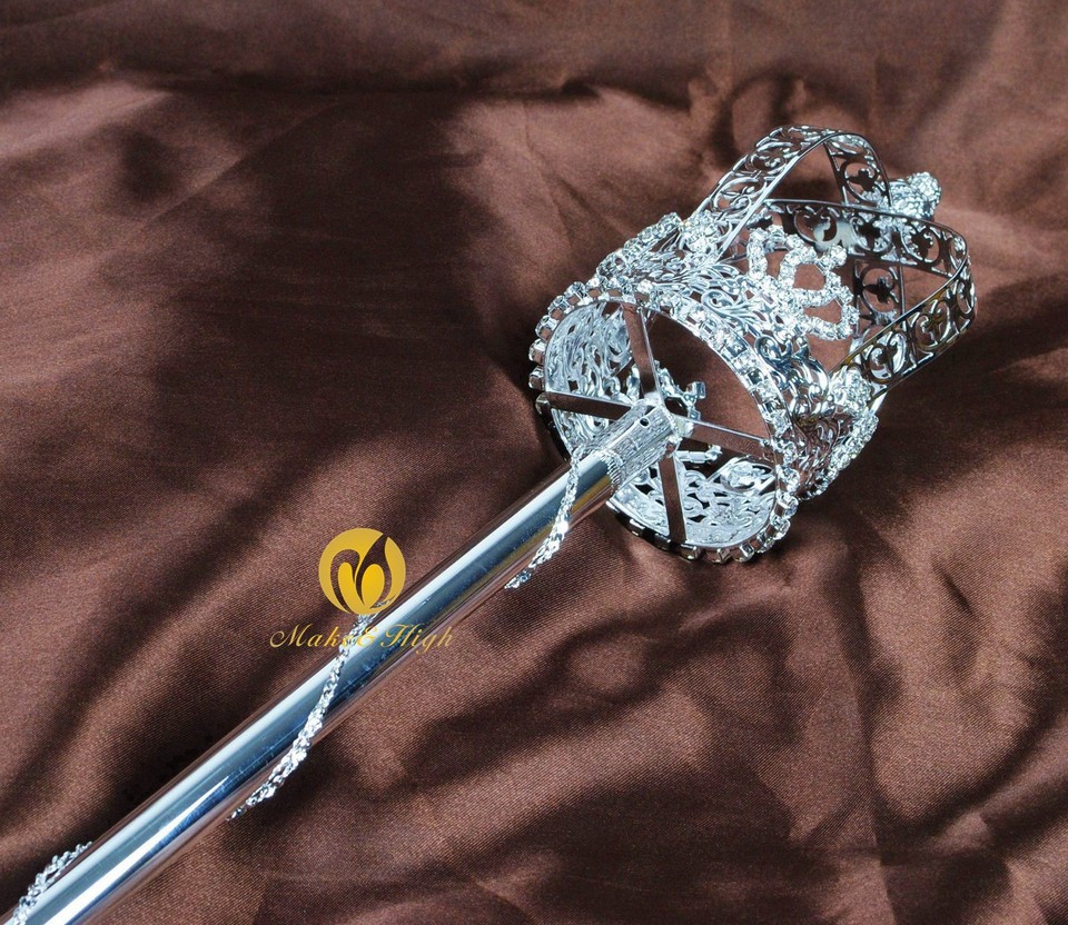 Royal 21" Scepter Wand Bridal Beauty Pageant King Queen Accessories ...